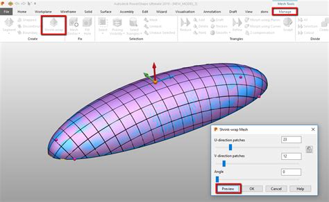 How To Create A Surface From A 3d Shaped Mesh In Powershape