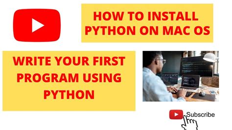 How To Install Python On Macos Monterey And Writing First Python Program I Youtube