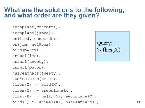 Ai Prolog Review Of Prolog Rules And Facts