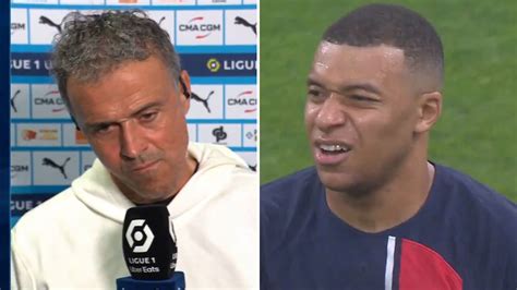 Psg Boss Enrique Rages Its So Boring On Live Tv After Kylian Mbappe