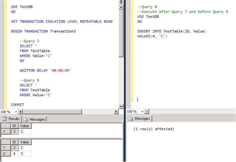Compare Repeatable Read And Serializable Sql Server Transaction