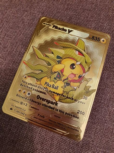 Pokémon Kovová Karta Pikachu Aukro Pokémon Kovová Karta Pikachu Aukro