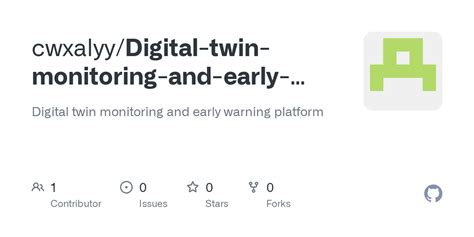 Github Cwxalyydigital Twin Monitoring And Early Warning Platform Digital Twin Monitoring And