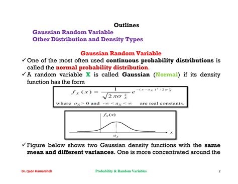 Solution Lecture 6 Gaussian Random Variable Other Distribution And