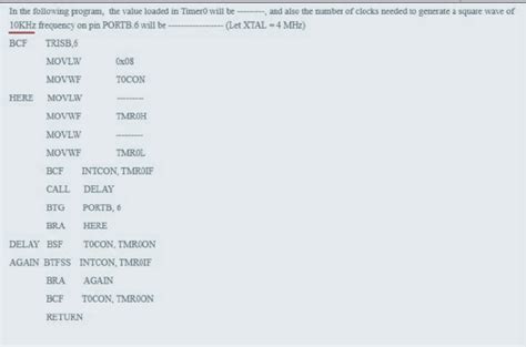 solved in the following program the value loaded in timero