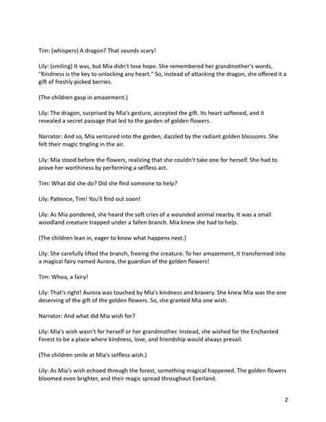 The T Of The Golden Flower Storytelling Script