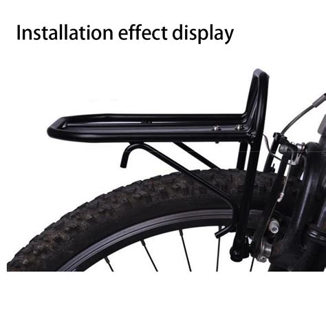 알루미늄 합금 Mtb 도로 사이클링 자전거 프론트 랙 캐리어 패니어 가방 수하물 선반 브래킷 자전거 부품 스포츠용 트렁크