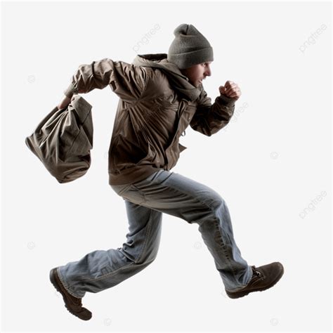 가방을 들고 달리는 도둑 도둑 훔치다 운영 Png 일러스트 및 이미지 에 대한 무료 다운로드 Pngtree