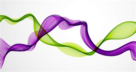 흐르는 입자의 상호 파도 부드러운 곡선 이중 모양 선 입자 배열 흐름 벡터 추상적인 배경 3d 모양 도트 혼합 메쉬 미래 기술 편안한 벽지 0명에 대한 스톡 벡터 아트 및