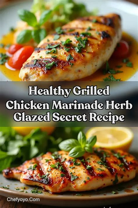 Zesty Lemon Herb Healthy Grilled Chicken Marinade Ready In