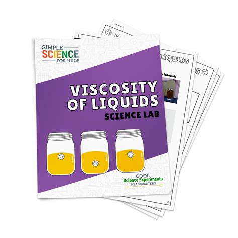 Viscosity Of Liquids Science Lab Kit Cool Science Experiments Headquarters