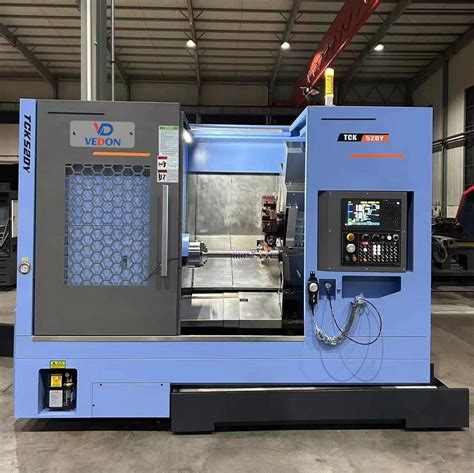 Cnc Lathe Live Tool Syntec 22tb Controlled Lathe Turning And Milling Machine Tck52dy Cnc Lathe