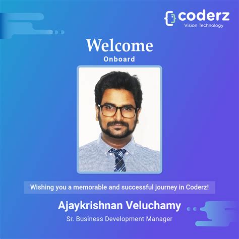 Warmest Of Welcomes Coderz Vision Technology