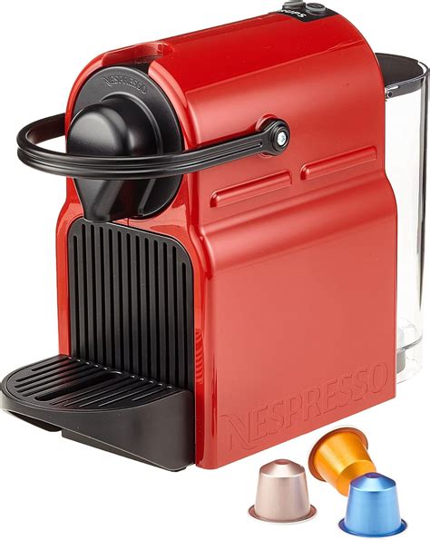 Krups Nespresso Inissia Xn1005 Coffee Machine 19 Bar Red Amazon
