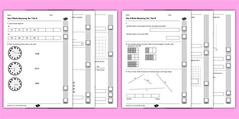 Year 3 Reasoning Test Pdf Set 1 Assessment Pack Twinkl