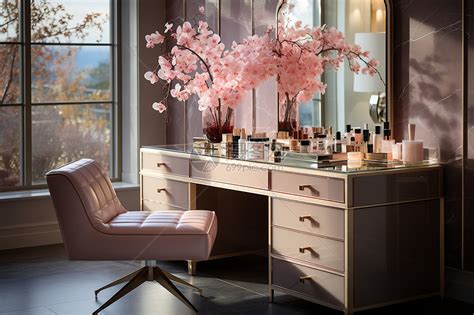 女生的化妆桌高清图片下载 正版图片600708894 摄图网