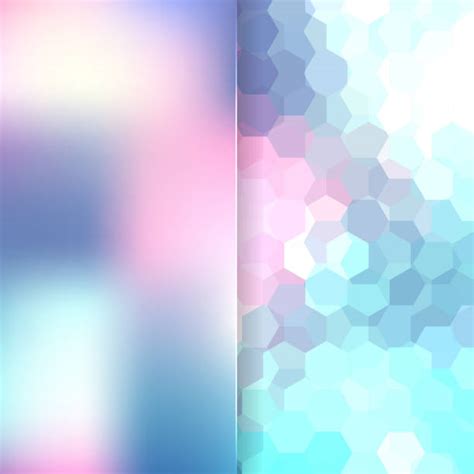 250 Abstract Blue Honeycomb Background With Bokeh Effect Illustrations