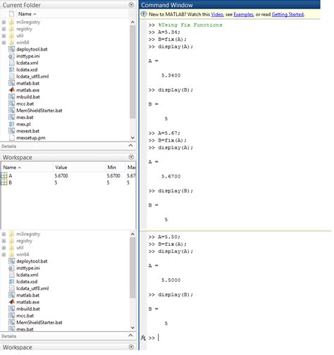 Rounding Off Numbers Using Round Floor Ceil And Fix Functions In