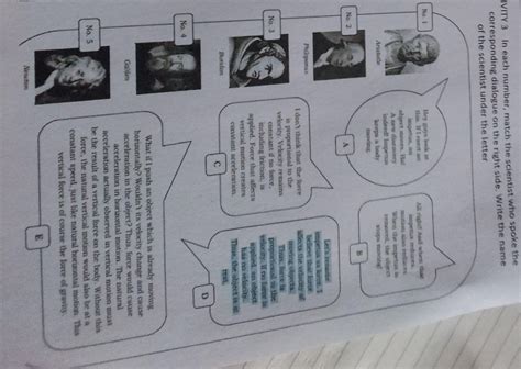 Ty 3 In Each Number Match The Ste Corresponding Dialogue On The Right Side Write The Name Of