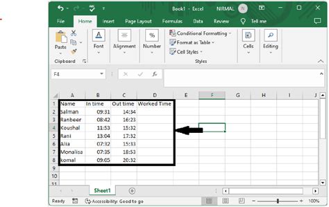How To Count Or Calculate Hours Worked Between Times In Excel