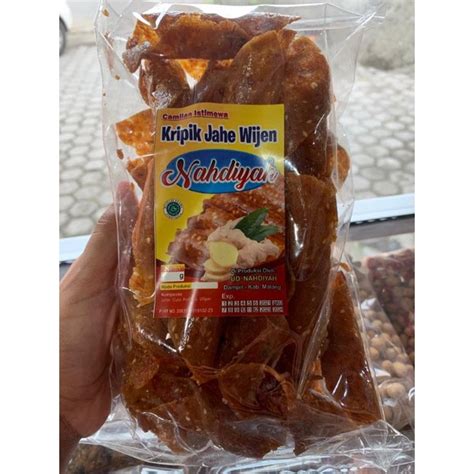 Jual Kripik Jahe Wijen Ting Ting Wijen Shopee Indonesia