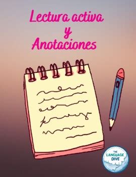 Lectura Activa Y Anotaciones Annotations Spanish Version TPT
