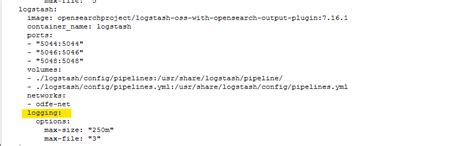 disk usage on host running opensearch in docker containers open