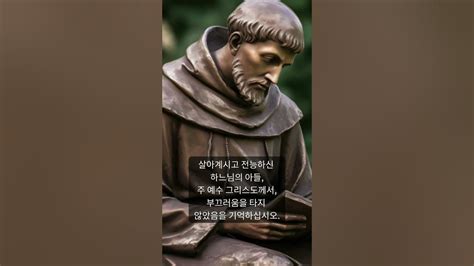 받는 모욕 때문에 형제들은 우리 주 예수 그리스도의 심판대 앞에서 큰 영광을 받게 될 것임을 명심하십시오아씨시의 성 프란치스코 Youtube