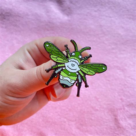 Aromantic Pride Bee Pins Kawaii Enamel Queer Etsy