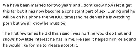 Wife S Husband Refuses To Put His Phone Down During Sex Asks The Internet For Advice