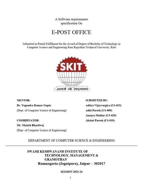 Srs Template Pdf Use Case Computer Science