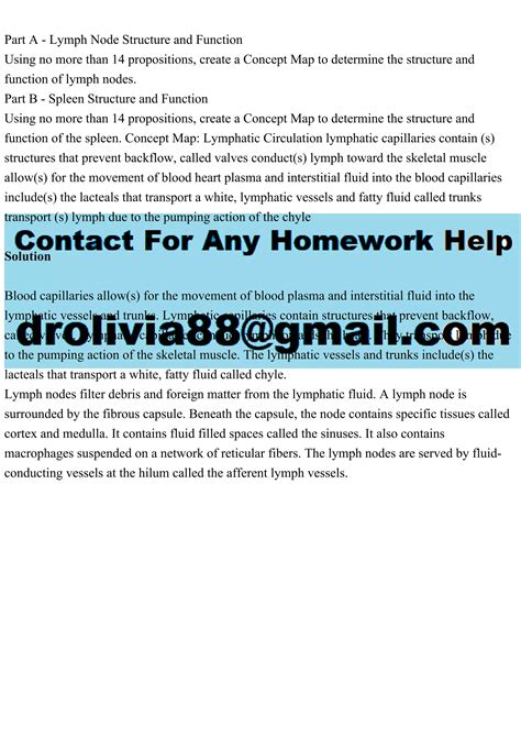 Part A Lymph Node Structure And FunctionUsing No More Than Pr Pdf Blood Disorders