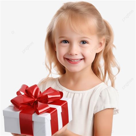 크리스마스 선물을 들고 웃고 있는 어린 소녀의 초상화 크리스마스 소녀 산타걸 크리스마스 아이들 Png 일러스트 및 이미지 에 대한 무료 다운로드 Pngtree