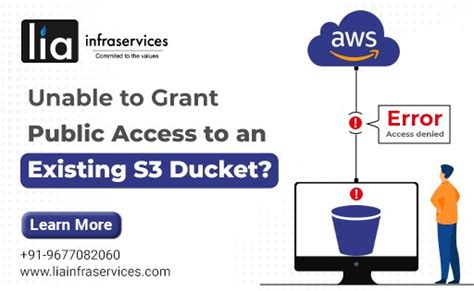 Aws S3 Access Denied Unable To Grant Public Access To An Existing