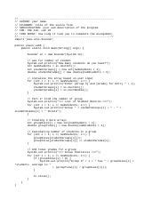 Lab6 Java AUTHOR Your Name FILENAME Title Of The Source