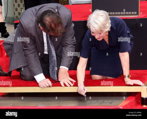Helen Mirren At The Hand And Fooprint Ceremony Honoring Helen Mirren In