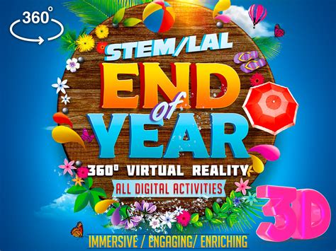 End Of Year Digital Activities Stem Lal Ela Science History And More 360 Virtual Reality Etsy