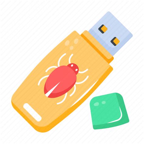 Usb Virus Usb Error Usb Bug Pen Drive Usb Icon Download On Iconfinder