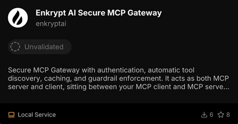 Enkrypt Ai Secure Mcp Gateway Mcp · Lobehub