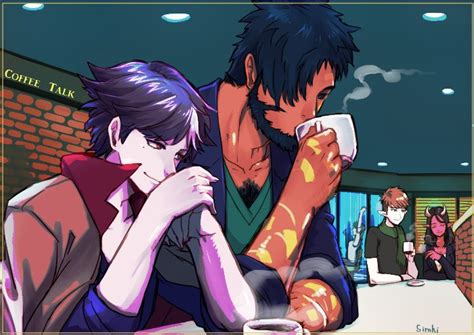 Gala Hyde Lua Freya And Baileys Coffee Talk Drawn By M Shiroki Danbooru