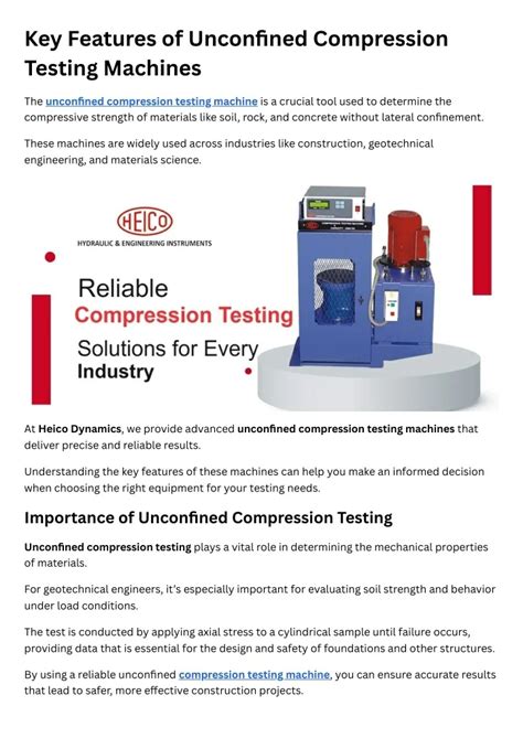Ppt Key Features Of Unconfined Compression Testing Machines Powerpoint Presentation Id 13554689