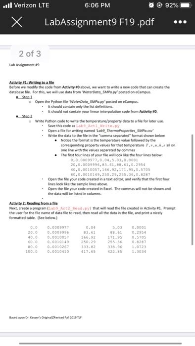 Solved L Verizon Lte 92 6 06 Pm X Labassignment9 F19 Pdf 2