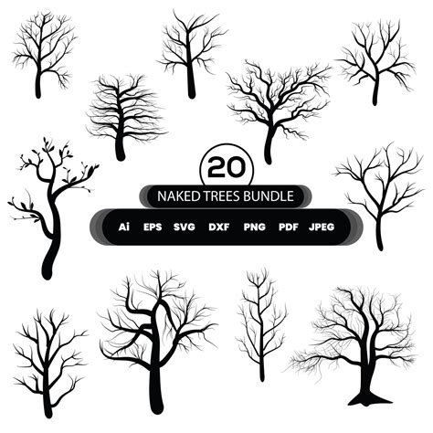 Naked Trees Svg Naked Trees Bundle Tree Svg Naked Trees Etsy