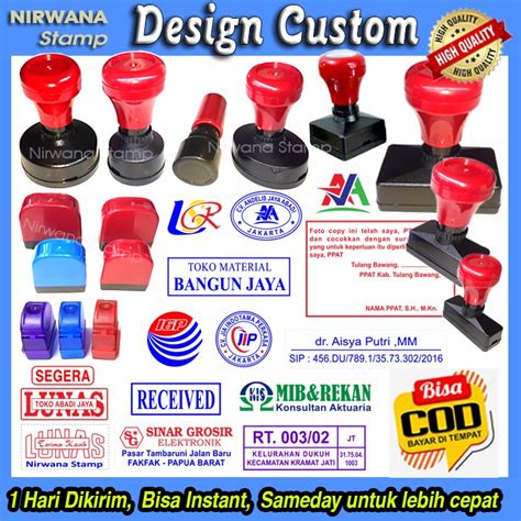 Jual Stempel Custom Stempel Logo Stempel Nama Shopee Indonesia