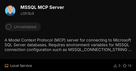 Mssql Mcp Server Mcp Servers Lobehub