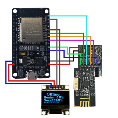 Compact And Efficient Opendtu Esp32nrf24l01cabledisplay Module Stay