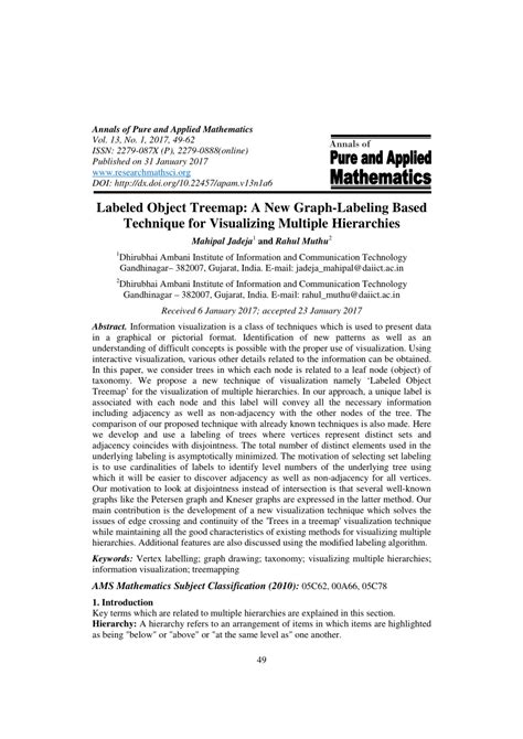 Pdf Labeled Object Treemap A New Graph Labeling Based Technique For Visualizing Multiple
