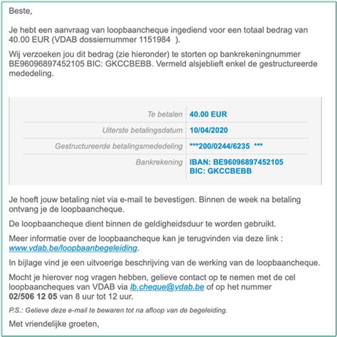 Vdab Loopbaancheques Aanvragen En Bestellen A Lissome
