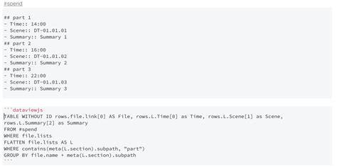 How To Make Logs On The Same Page To Be Separated For Sum Expenses