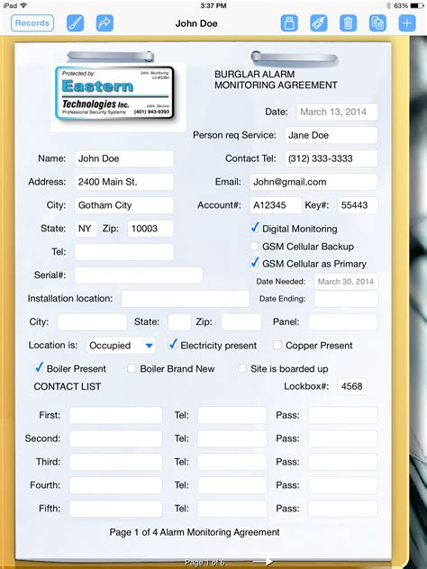 Alarm Company Uses Formconnect For Collecting Customer Information Formconnections
